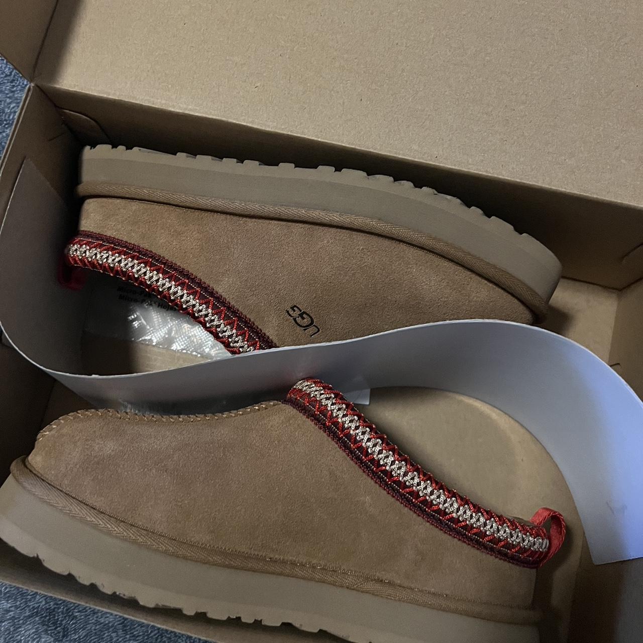 Tasman Uggs with red stitching Kids size 4 Women’s... - Depop