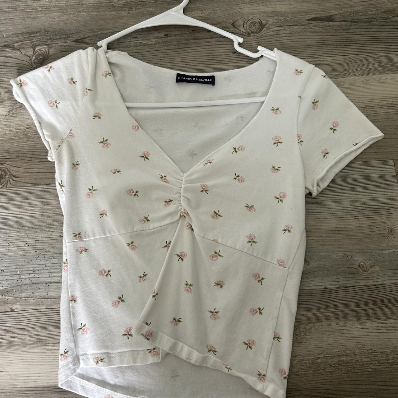 brandy floral gina top *perfect condition... - Depop