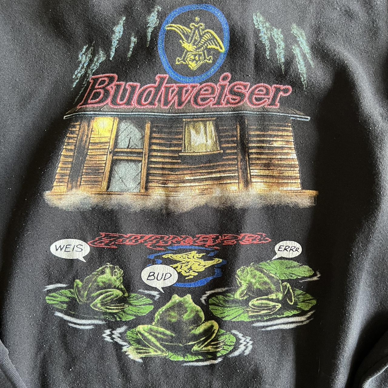 Vintage Budweiser Frogs Sweatshirt 🐸 🍺 Size XL but... - Depop