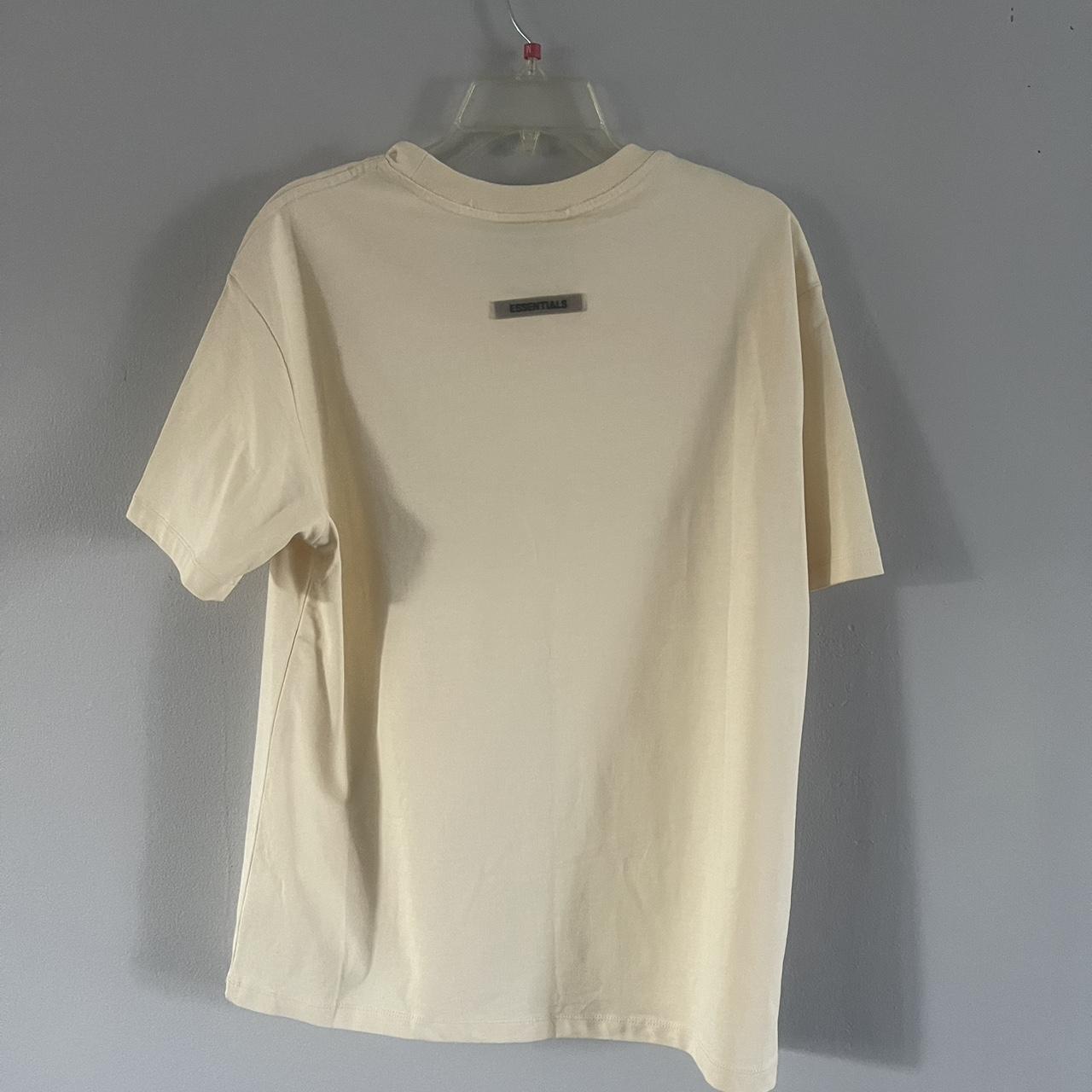 Essentials Tan Shirt Cream/Tan Size S Brand New... - Depop