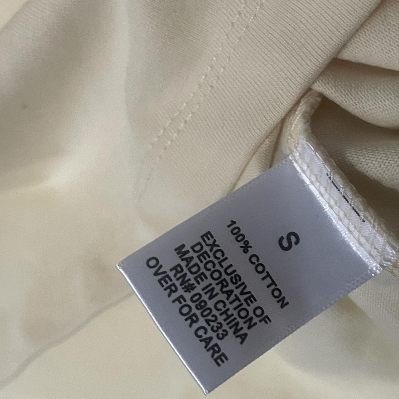 Essentials Tan Shirt Cream/Tan Size S Brand New... - Depop