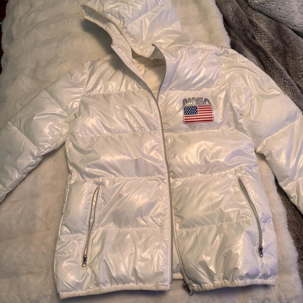 White NASA coat - Depop