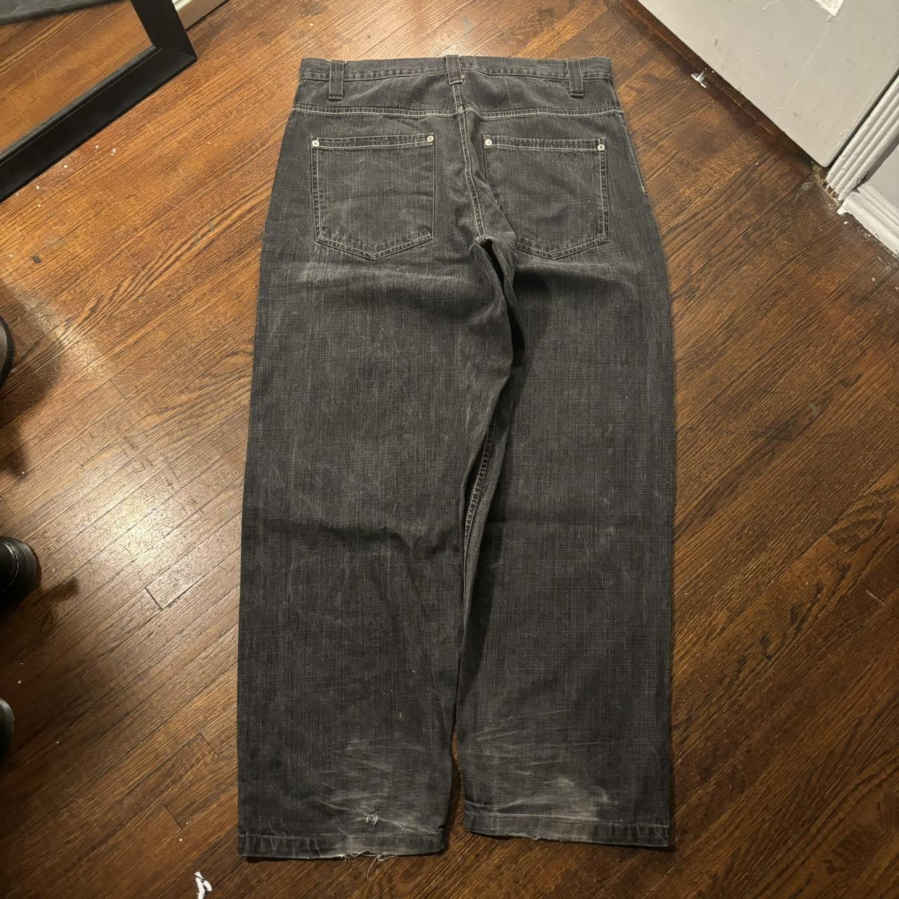 Y2k evolution jeans super baggy fit and dope fade ... - Depop