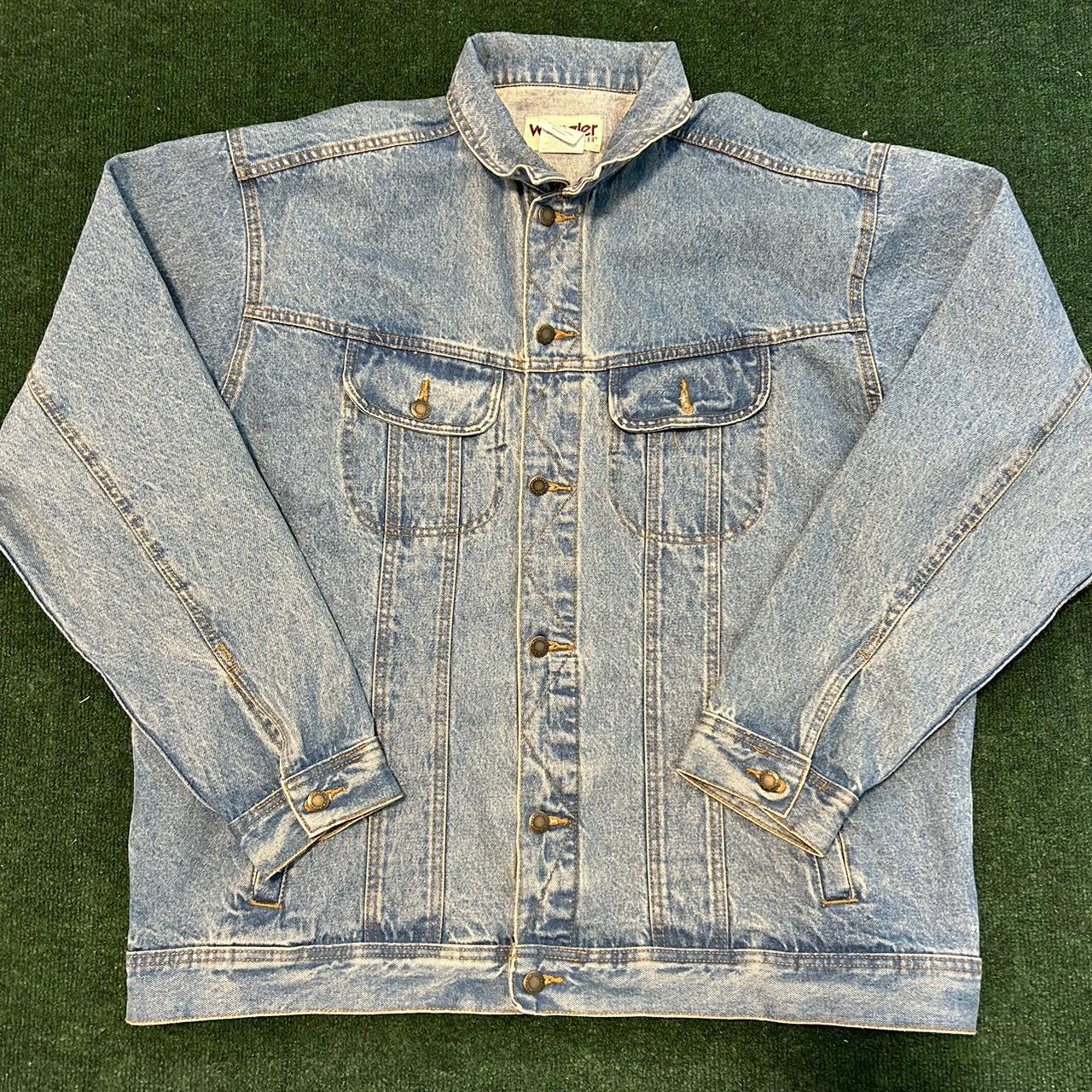 Vintage Wrangler Denim Jacket Distressed Wrangler... - Depop