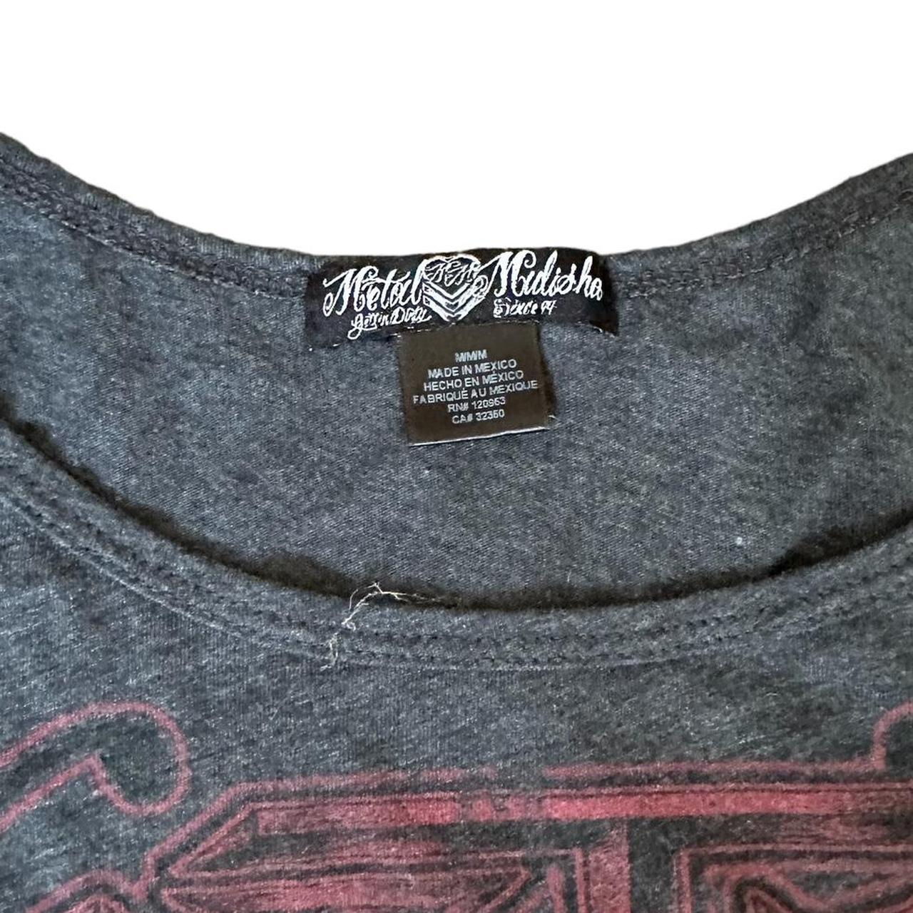 Y2k metal mulisha shirt. Marked as a medium but... - Depop