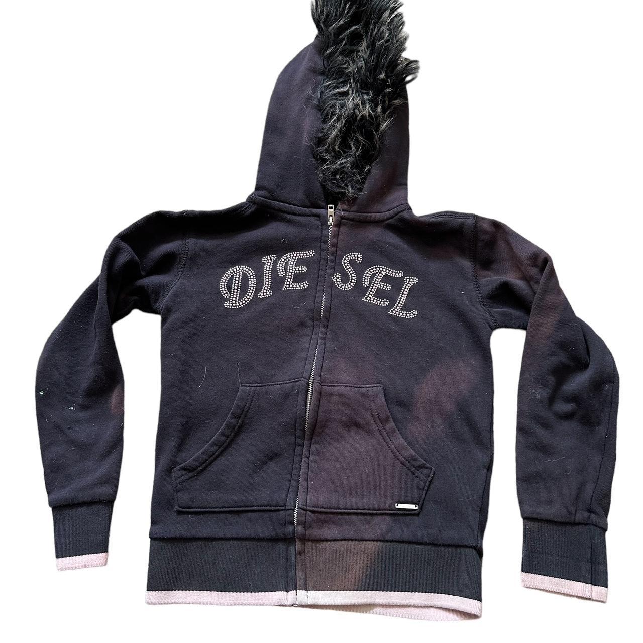 Vintage y2k diesel jacket Diesel rhinestone star... - Depop