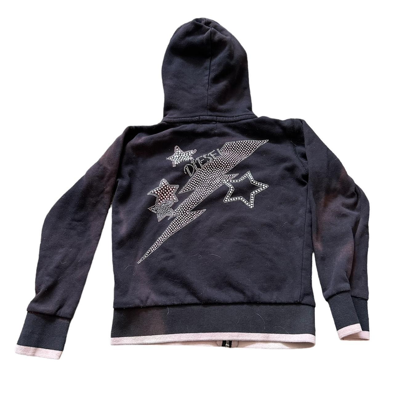 Vintage y2k diesel jacket Diesel rhinestone star... - Depop