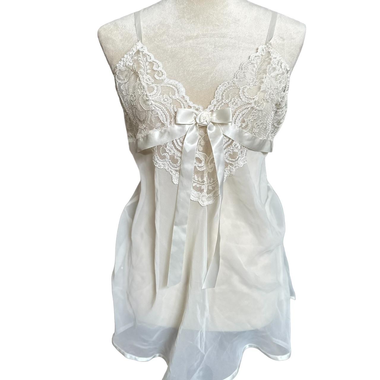 Y2k coquette dainty girly sheer lace lingerie with... - Depop