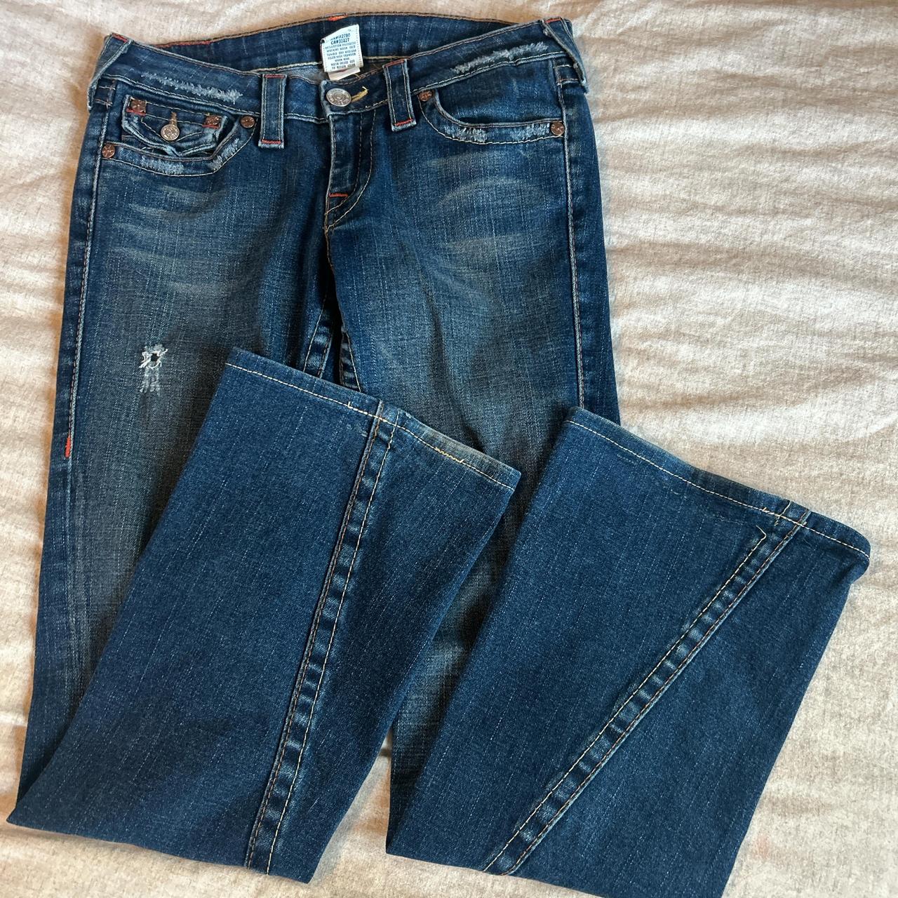 Joey True Religion low rise bootcut/flair jeans.... - Depop