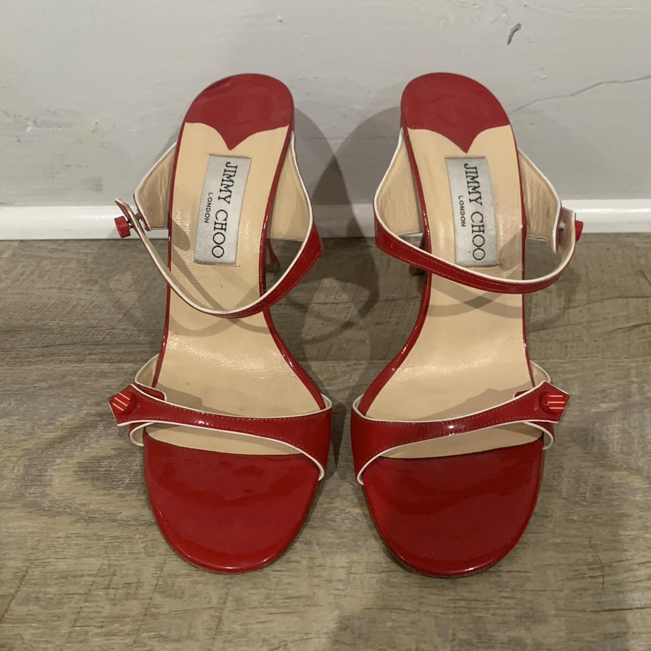 Jimmy Choo red heels size 38 - Depop