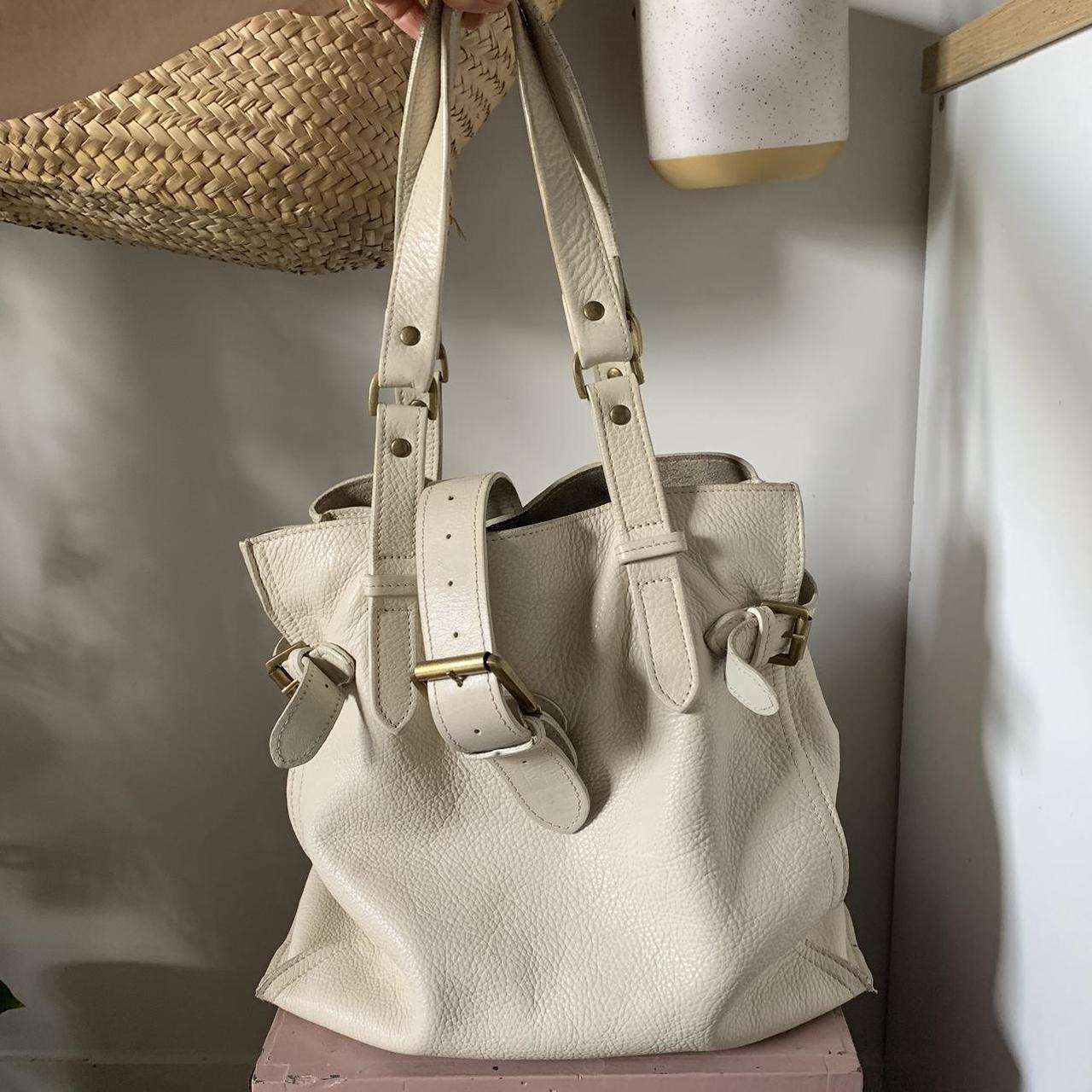 COUNTRY ROAD pebble leather Imogen Tote - Depop