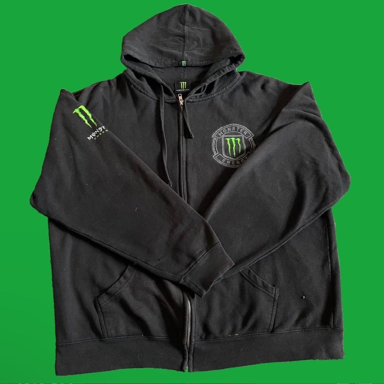 Real monster zip up hoodie vintage find - Depop