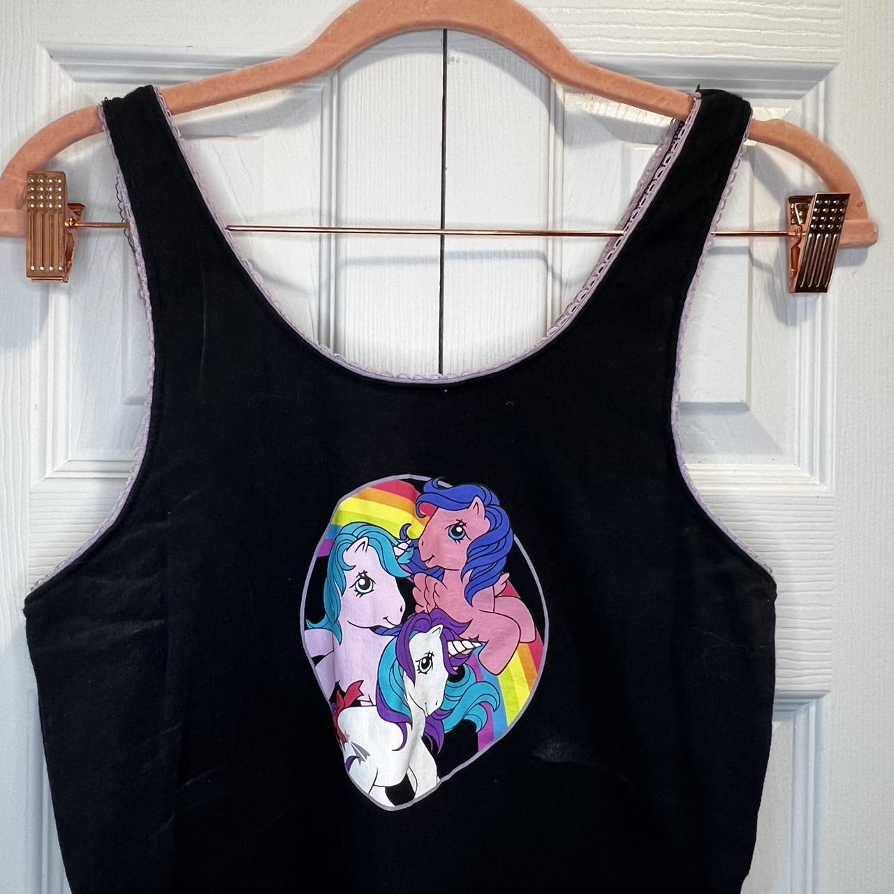 Cute my little pony crop tank top! Size XL can fit... - Depop