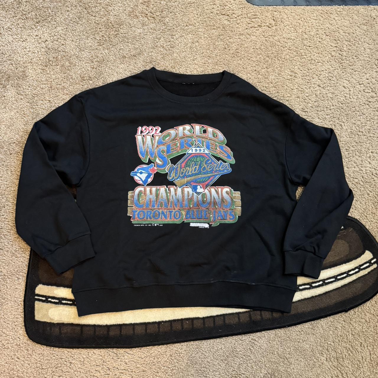 Toronto Blue Jays championship crewneck sweater size... - Depop