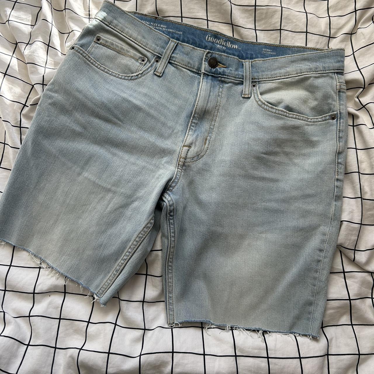 target/goodfellow jorts cutoffs (34 waist) frayed,... - Depop