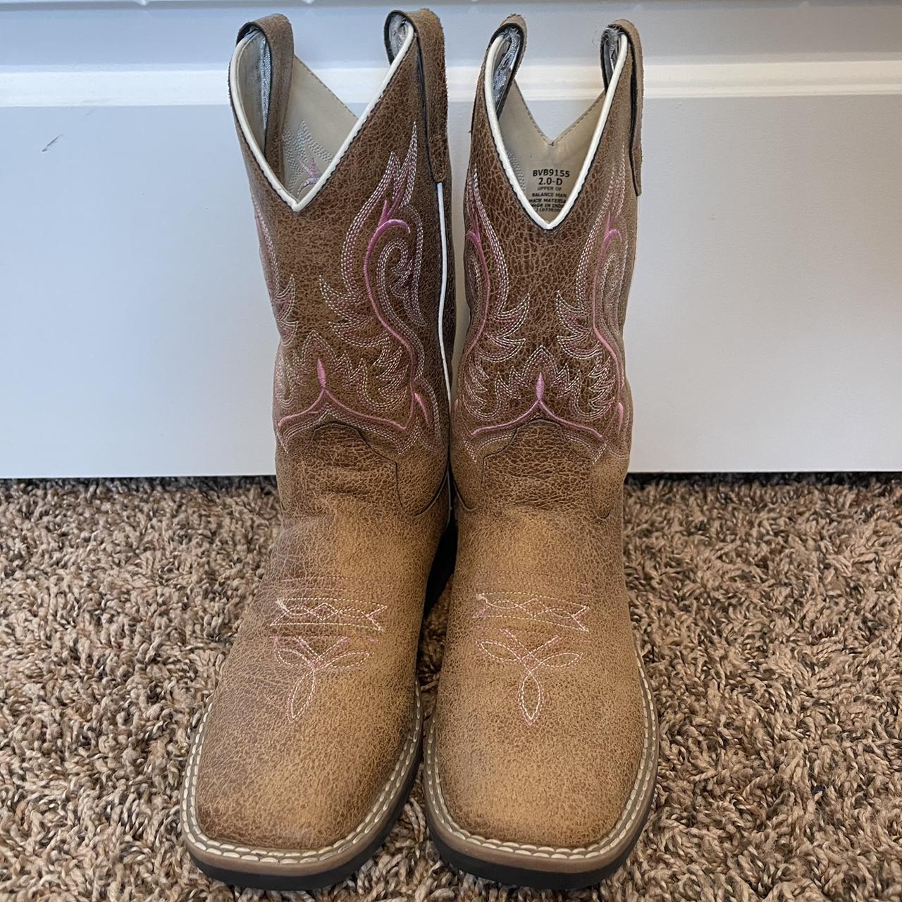 Kids Cowboy boots from Boot Barn! Only worn 2 times.... - Depop