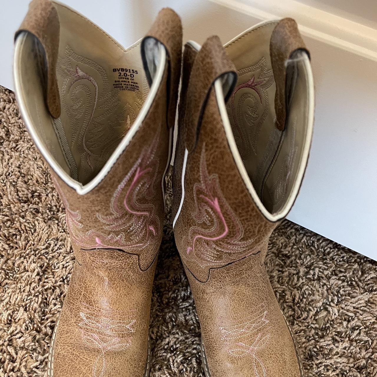 Kids Cowboy boots from Boot Barn! Only worn 2 times.... - Depop
