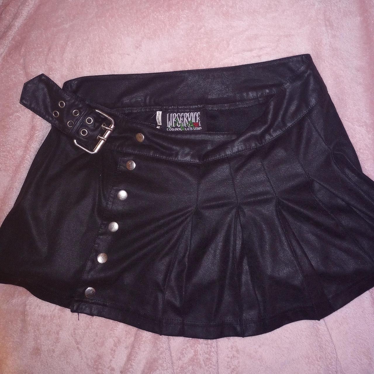VINTAGE LIP SERVICE PLEATED SKIRT. SIZE MEDIUM. It's... - Depop