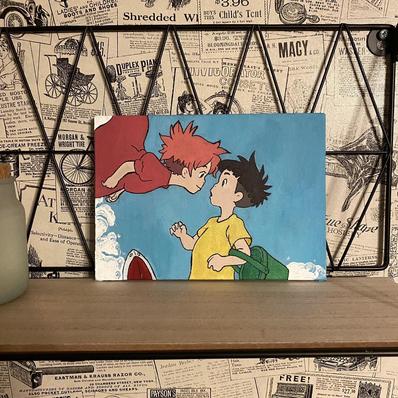 Ponyo Painting Collectable 🌟 Studio Ghibli 🌟 Home... - Depop