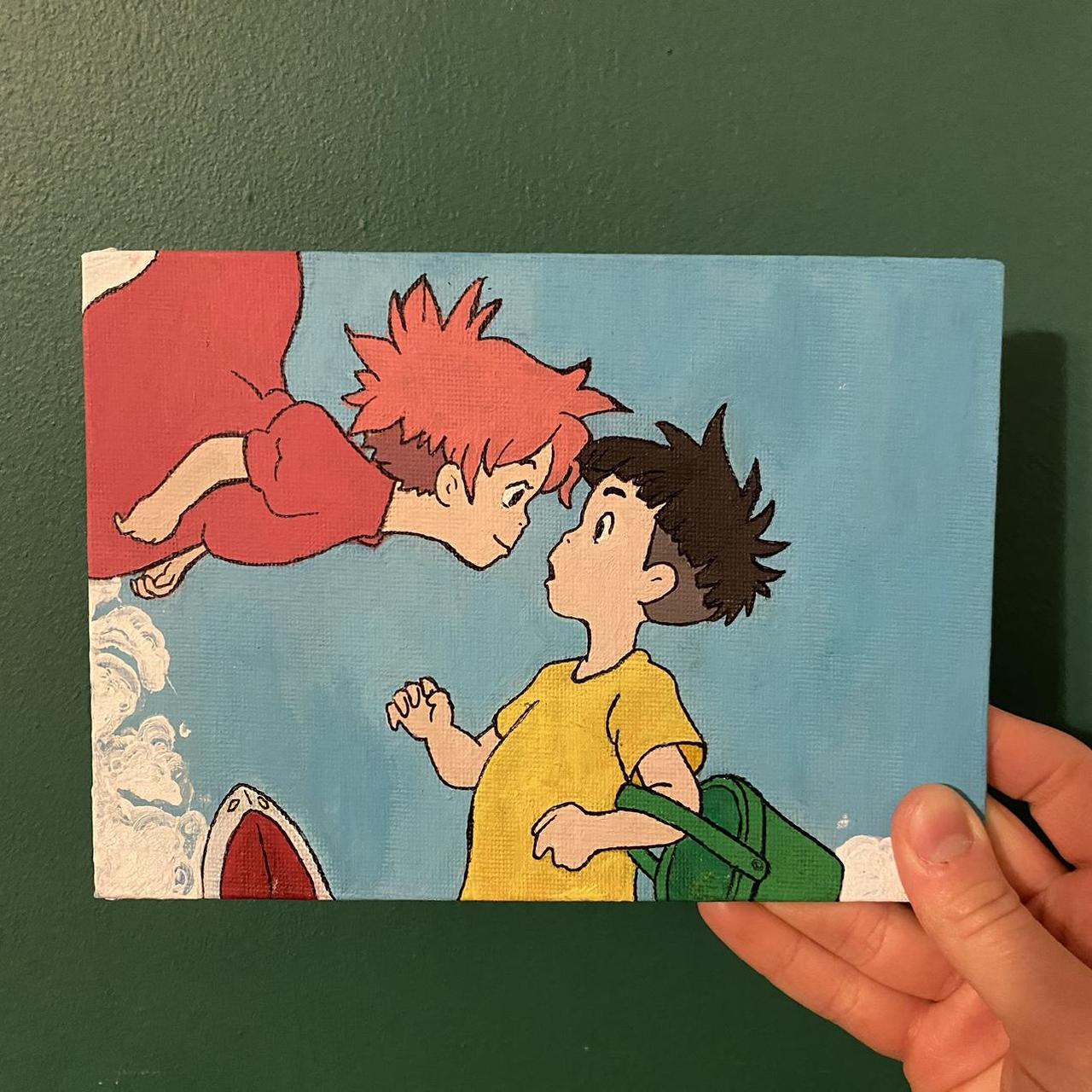 Ponyo Painting Collectable 🌟 Studio Ghibli 🌟 Home... - Depop