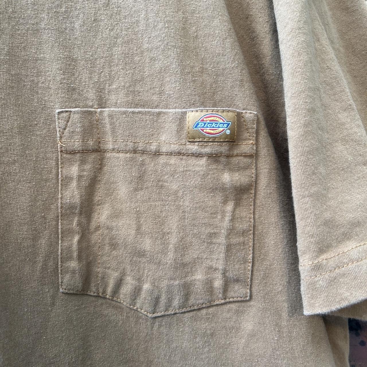 Vintage Y2k Style Dickies Pocket T Shirt - Depop