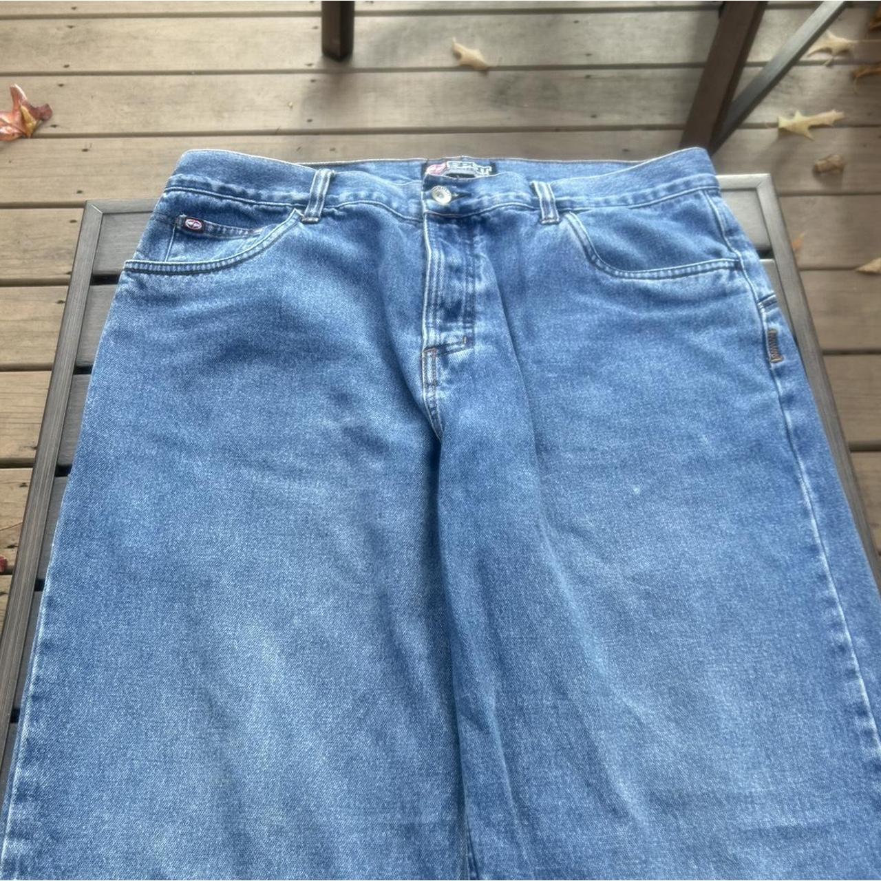 Vintage 90’s JNCO Southpole Style Split Back Pocket... - Depop