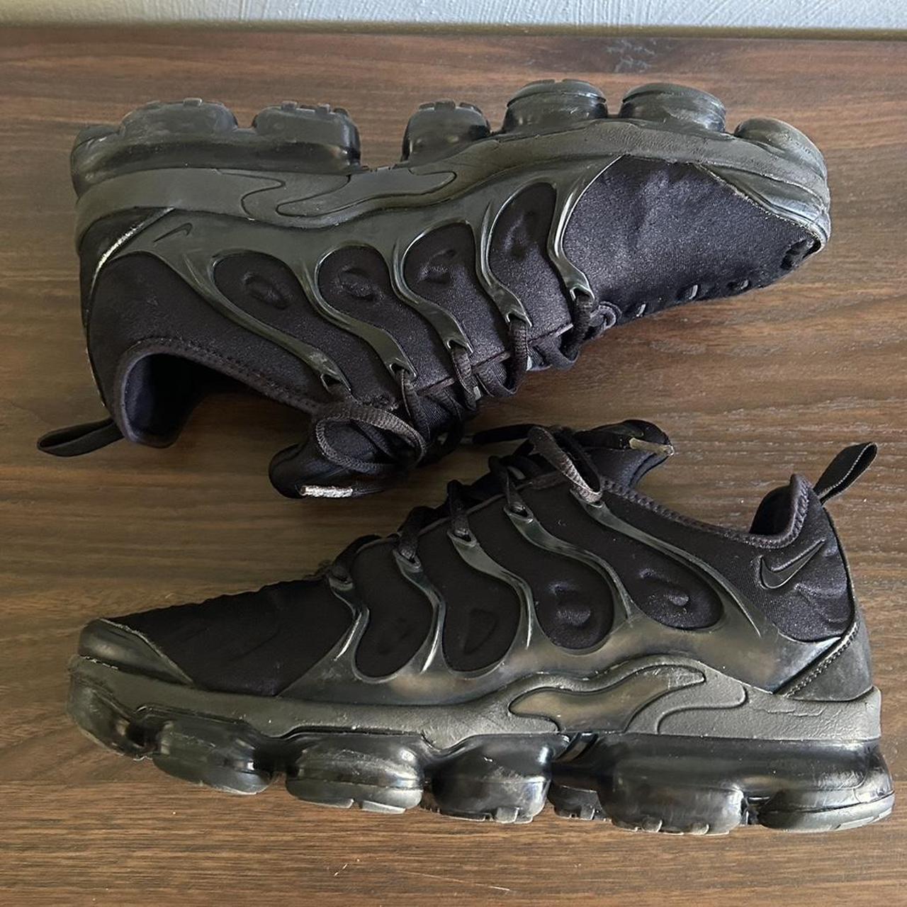 Vintage Nike Air Vapormax Plus Triple Black Vm Men's... - Depop