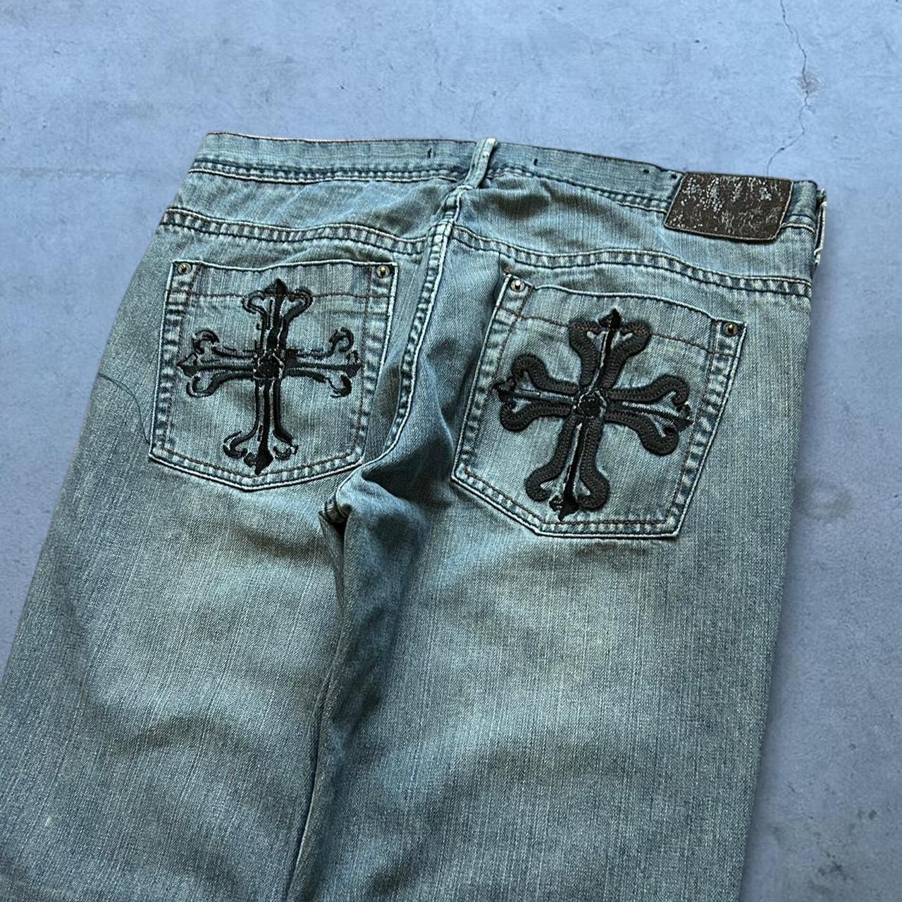 Vintage 90s Y2k Carbon Black Opium Style Embroidered... | Depop