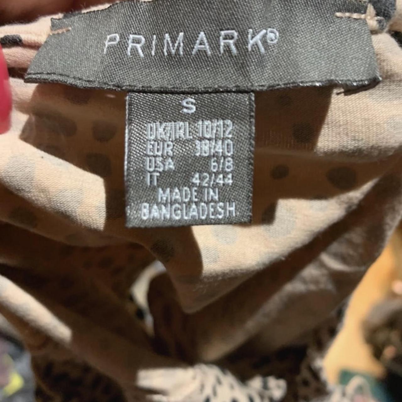 Primark leopard crop top size small - Depop