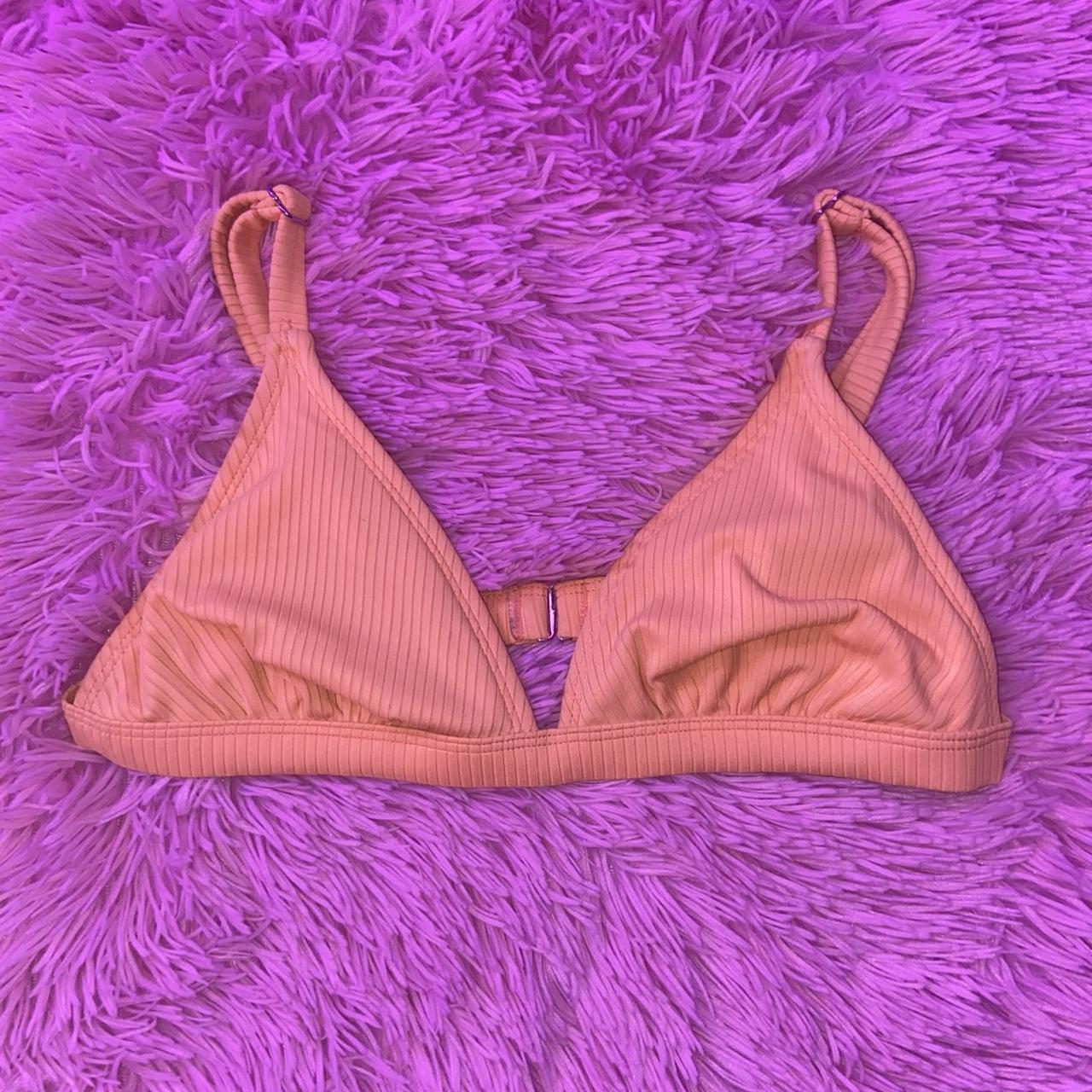 Neon Orange Bathing Suit Top ~Size S ~Dm for questions - Depop