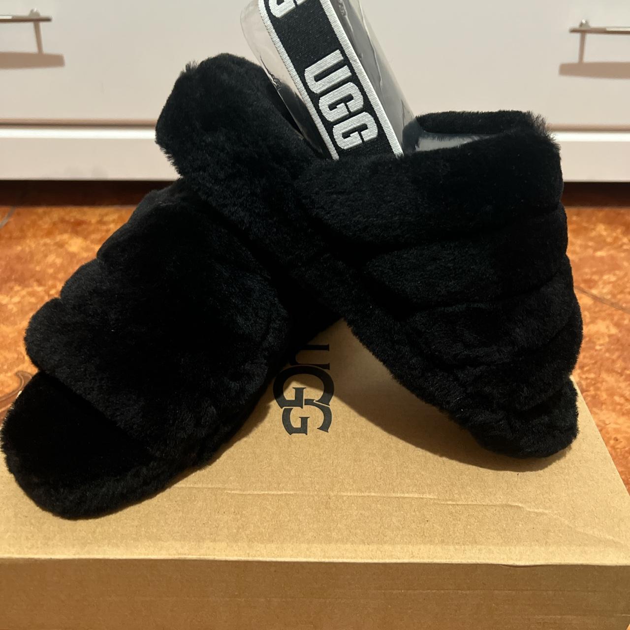 Brand new black UGG slides size 7 - Depop