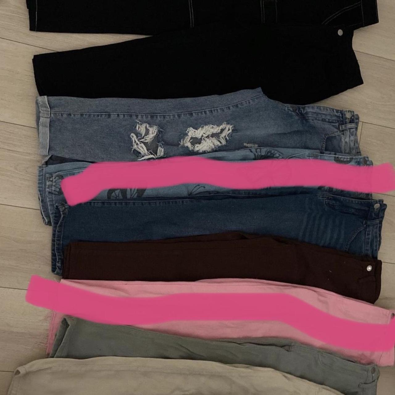 Giant Shein Jean bundle All size 00 90$ for all or... - Depop