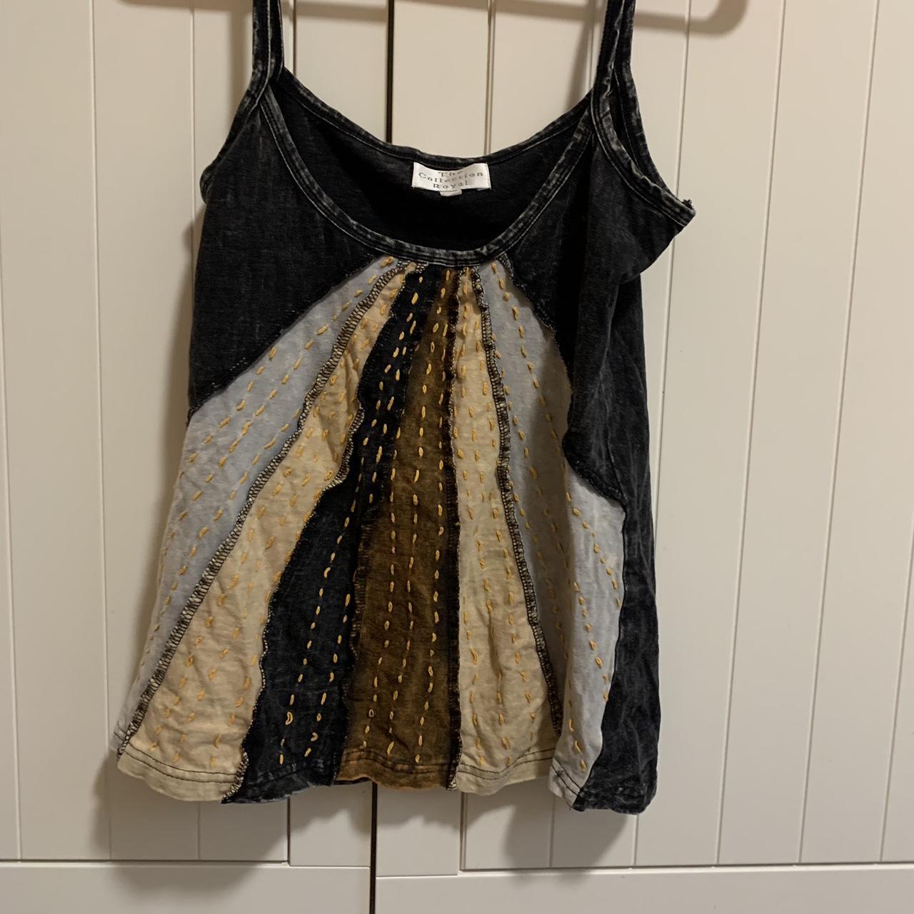 The Collection Royalle - Embroidered Tank Top. Fits... - Depop