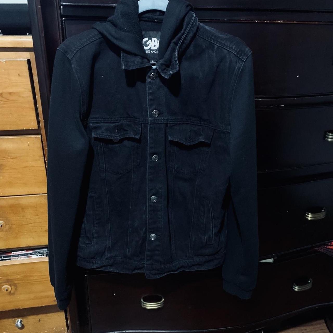 GBG denim black jacket vintage deralique style ... - Depop