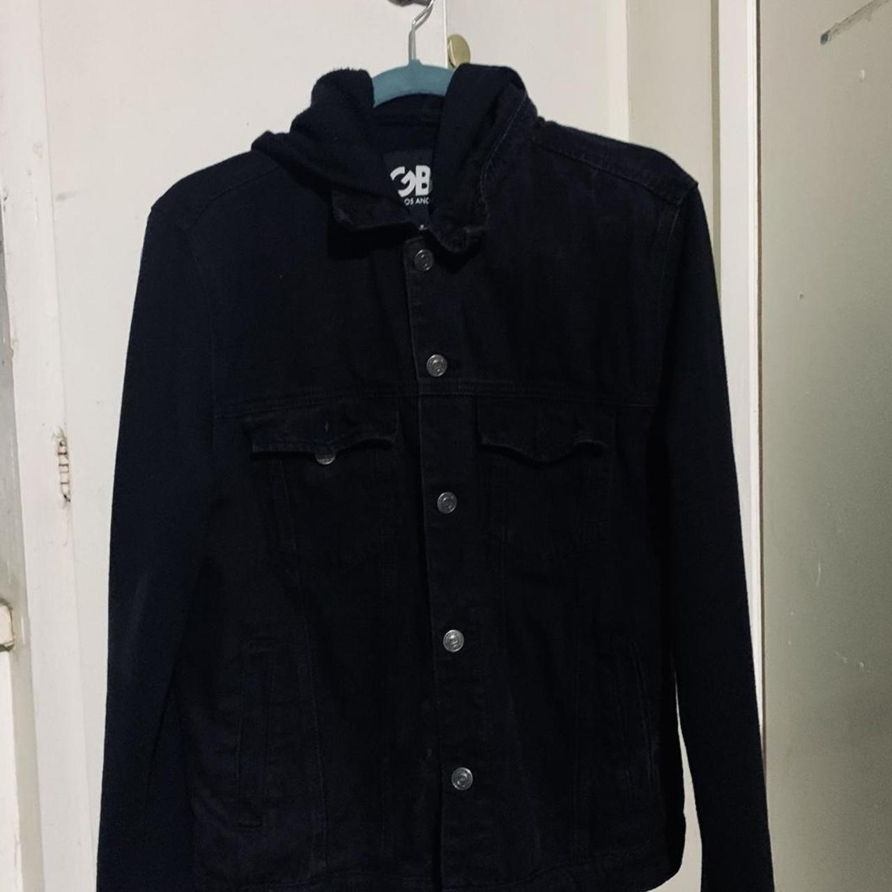GBG denim black jacket vintage deralique style ... - Depop