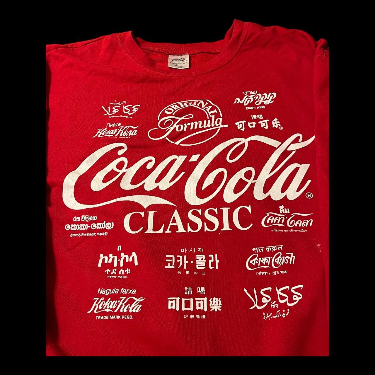 Super warm and cozy Coca-Cola sweater double... - Depop