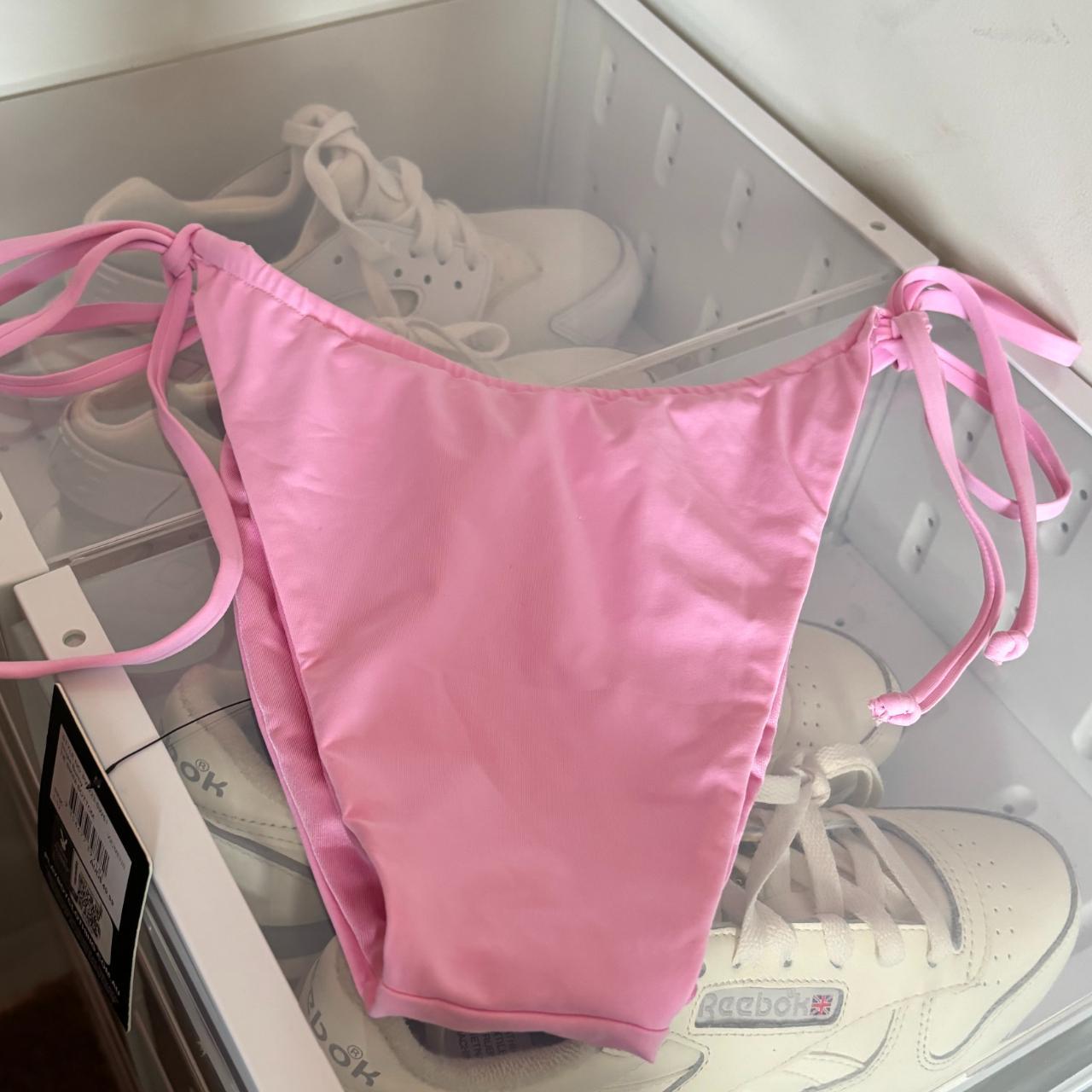 Cheeky pink playboy bikini bottom brand new with... - Depop