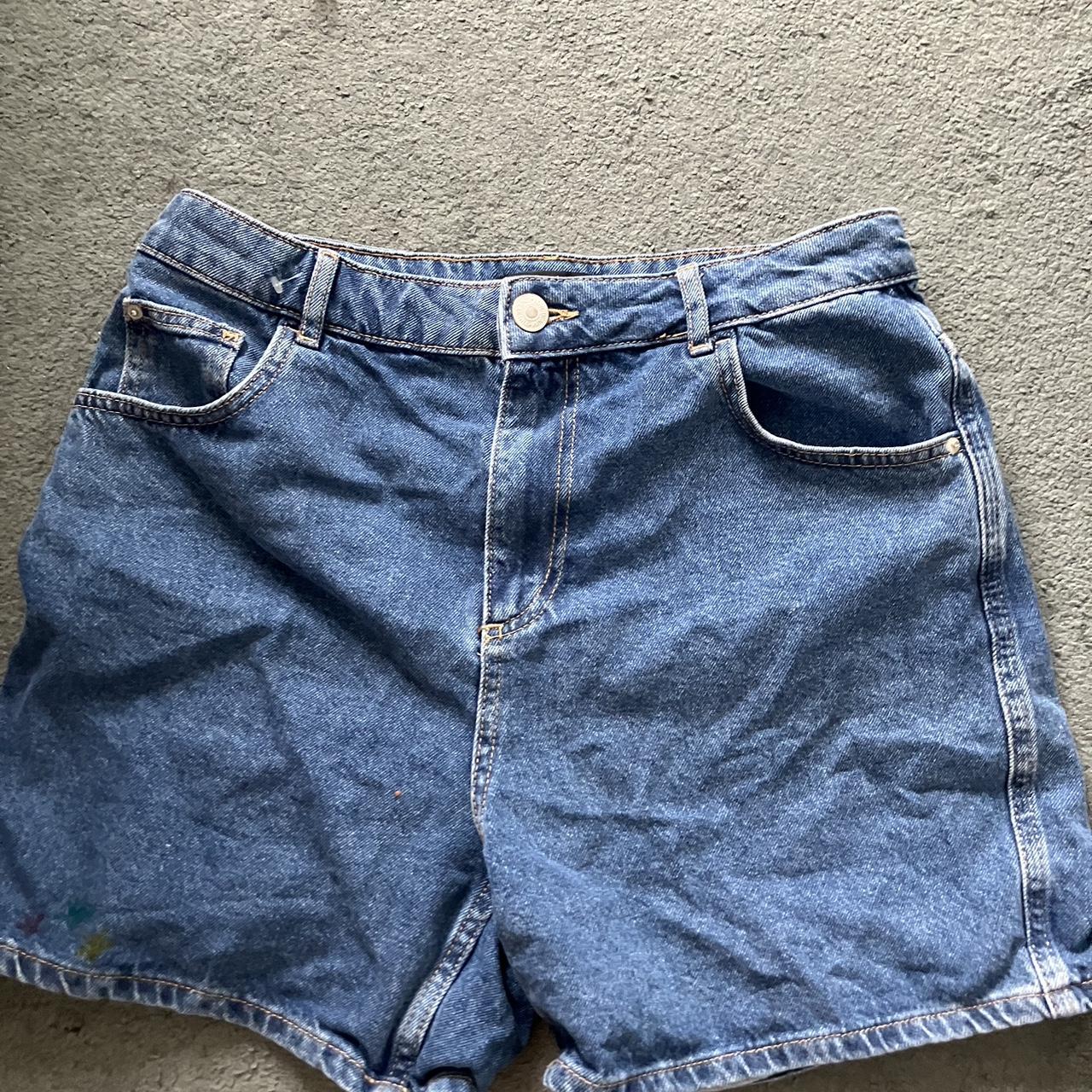 denim jorts (small pen marks) (i’m 5ft!!) - Depop
