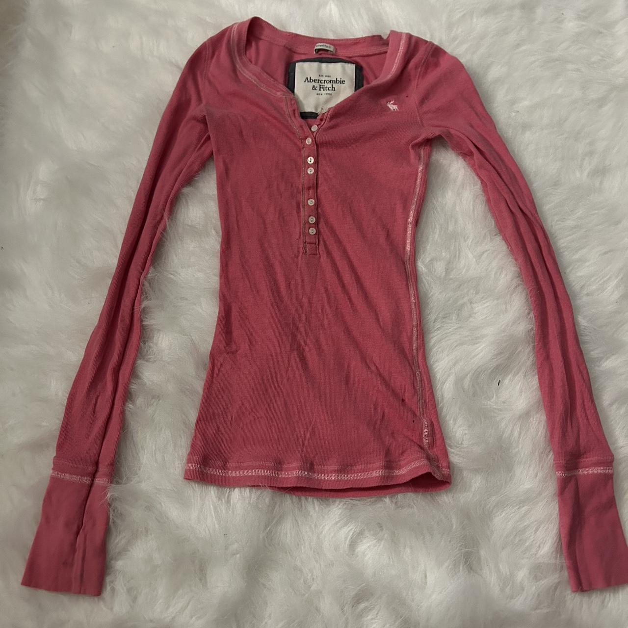 adorable fitted abercombie & fitch long sleeve top... - Depop