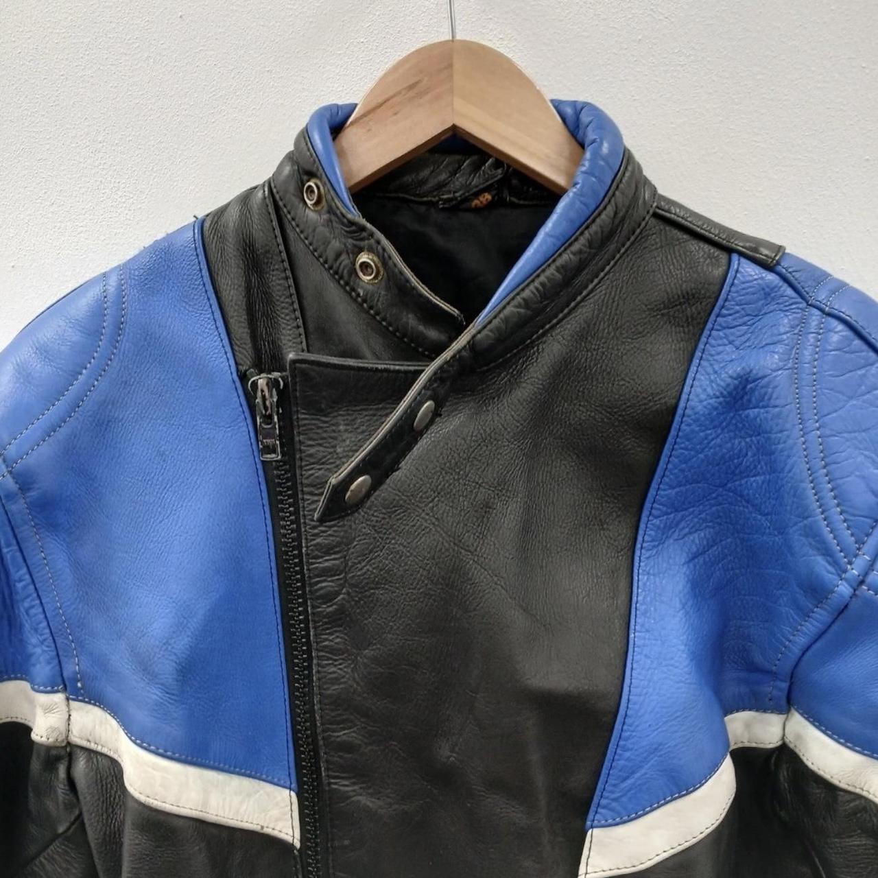 Sportex leather biker jacket Size 38 Good condition... | Depop
