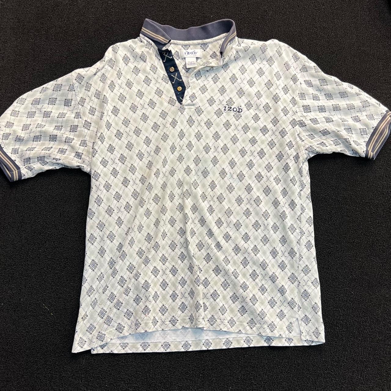90s IZOD golf collared shirt #vintage... - Depop