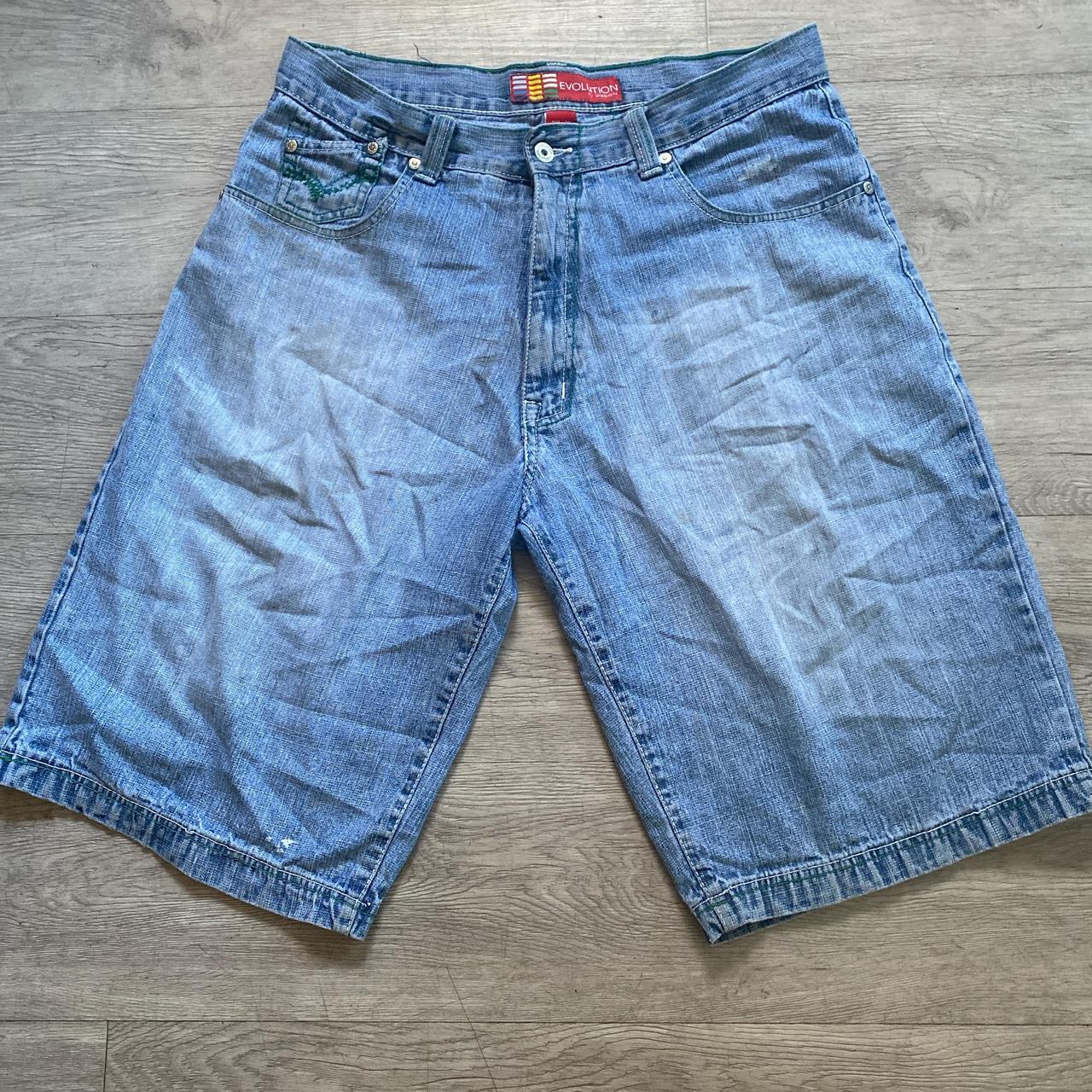 Evolution Baggy Jorts Size 36 Accepting... - Depop