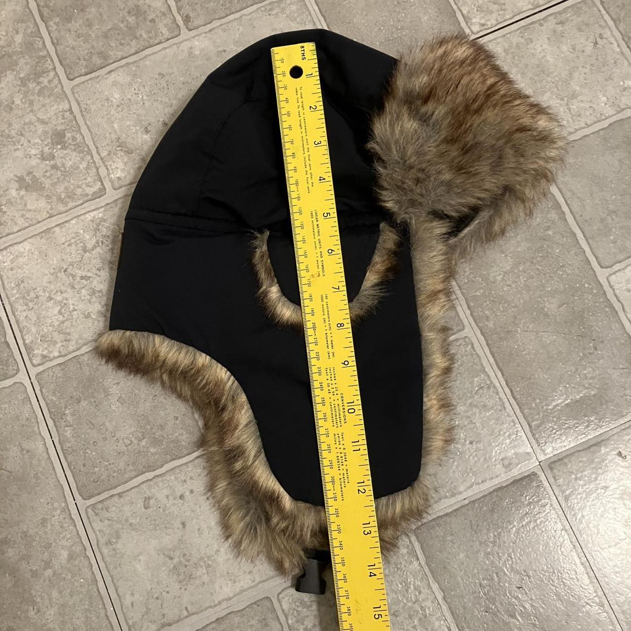 navy blue and brown Russian Fuzzy Ushanka Hat Unisex... | Depop