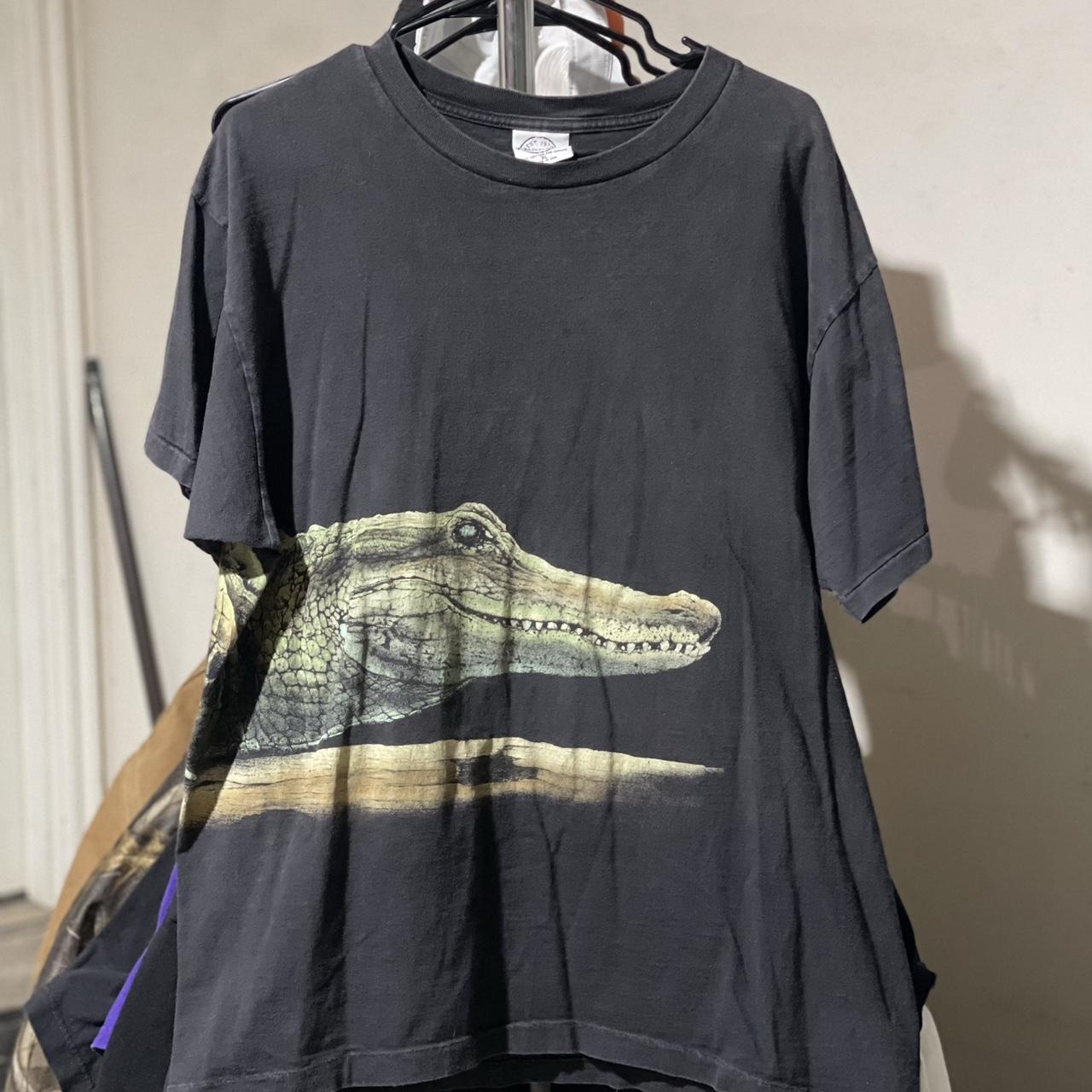 VINTAGE CROCODILE TEE SINGLE STITCHED - Depop