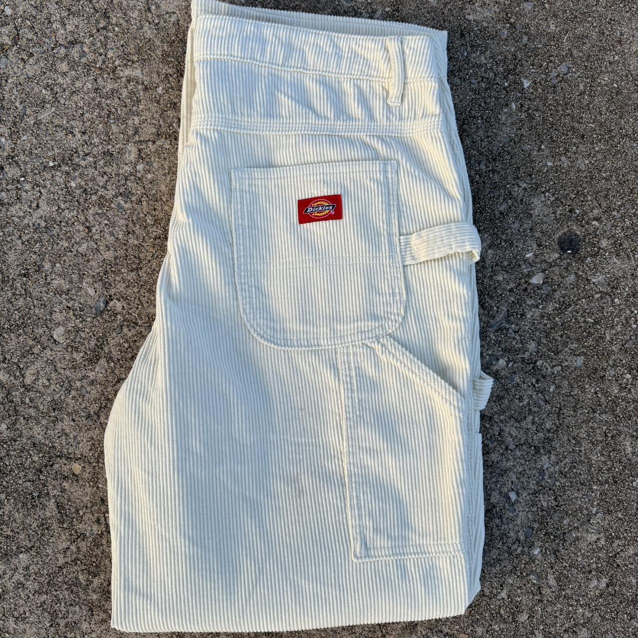 White corduroy dickies ️FLAWLESS ️NO STAINS OR... - Depop
