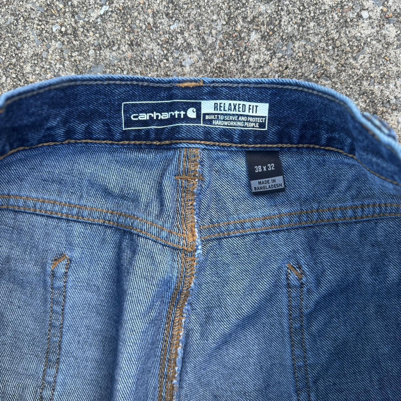 CARHARTT DENIM ️FLAWLESS ️NO HOLES OR TARES ️SZ 38x32 - Depop