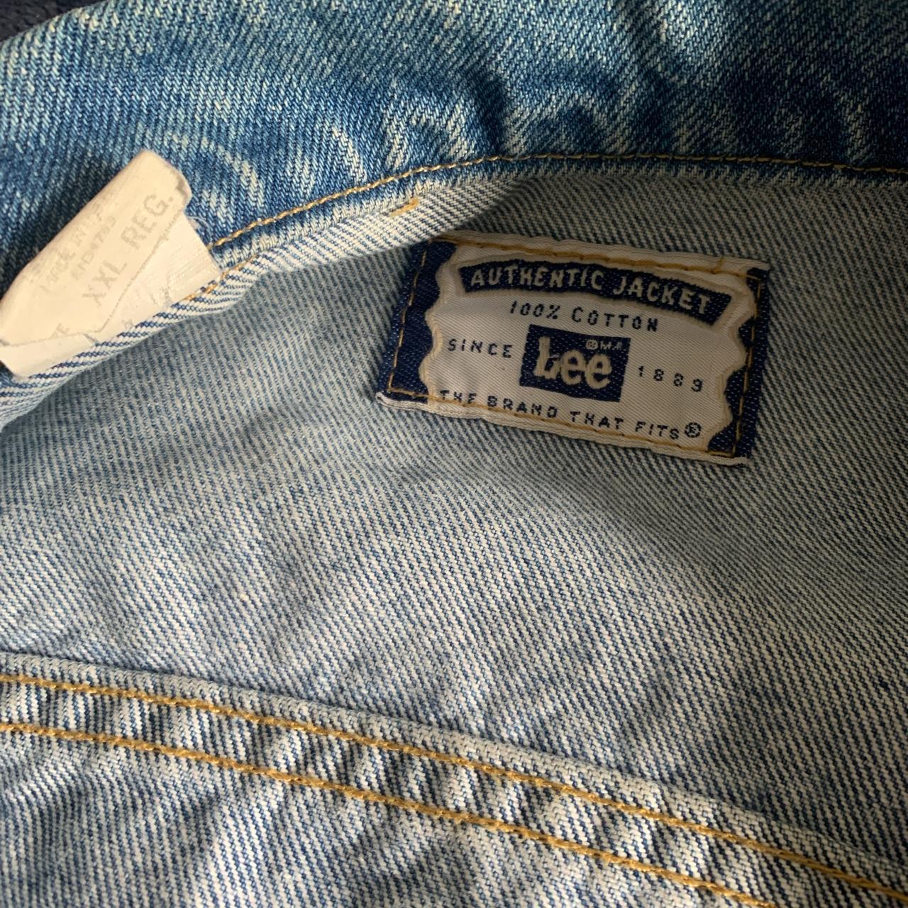Vintage 90’s Faded Denim Lee Jacket Men’s size 2XL ,... - Depop