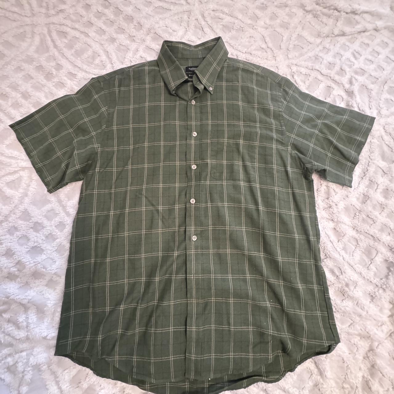Forest green Button up Men’s size large Good... | Depop