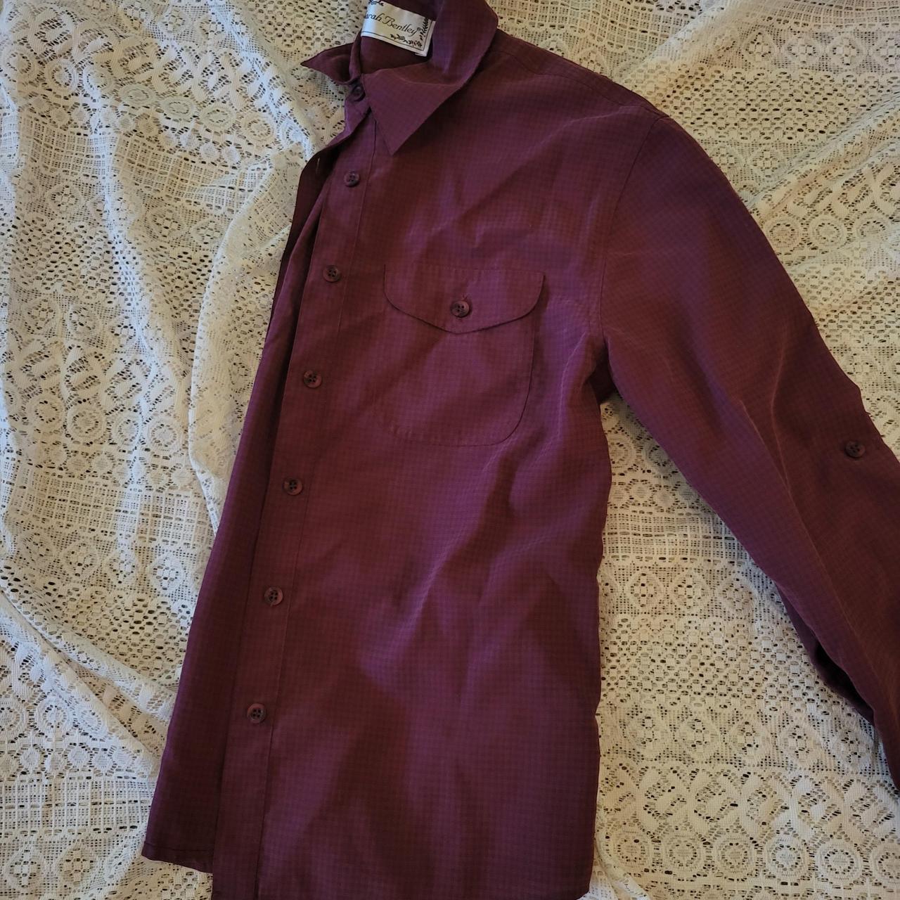 Women's Blouse - Burgundy/Purple - S – Vintage Sarah … - Gem