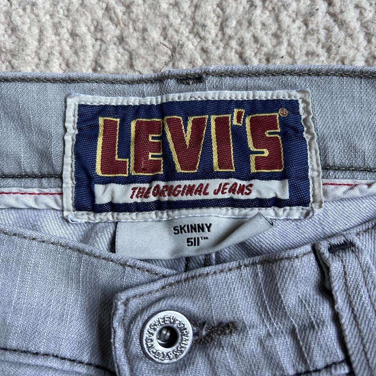 Vintage Levi Gray Wash Jeans Skinny W34xL30 #levi... - Depop